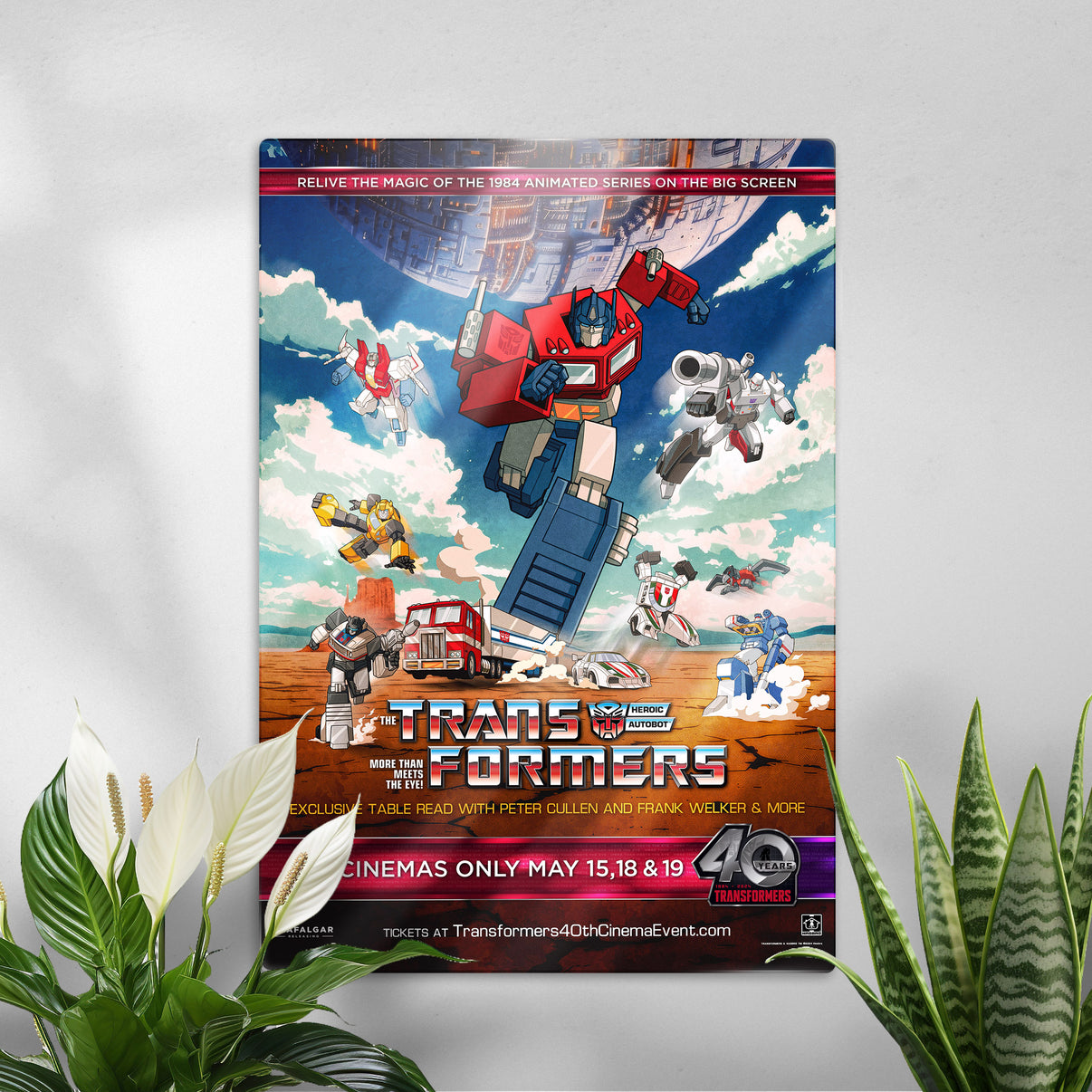 Poster en acrilico - Transformers 40 años – Geekerland Store